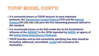 Osi reference model and the tcp | PPT