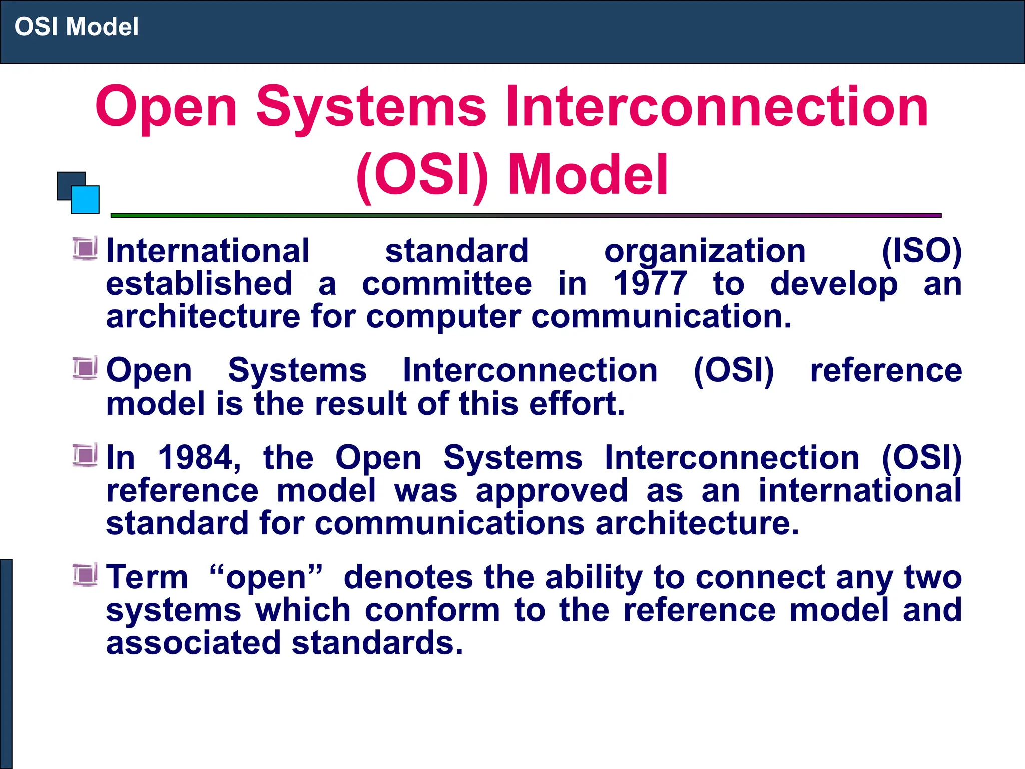 open system interconnection and TCP/IPmodel.ppt