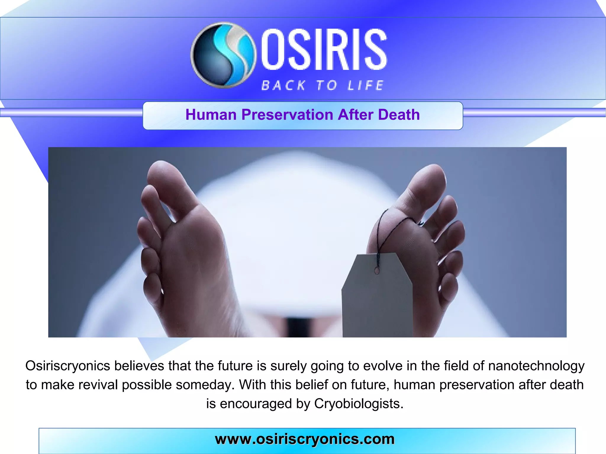 Human Preservation After Death | PPT