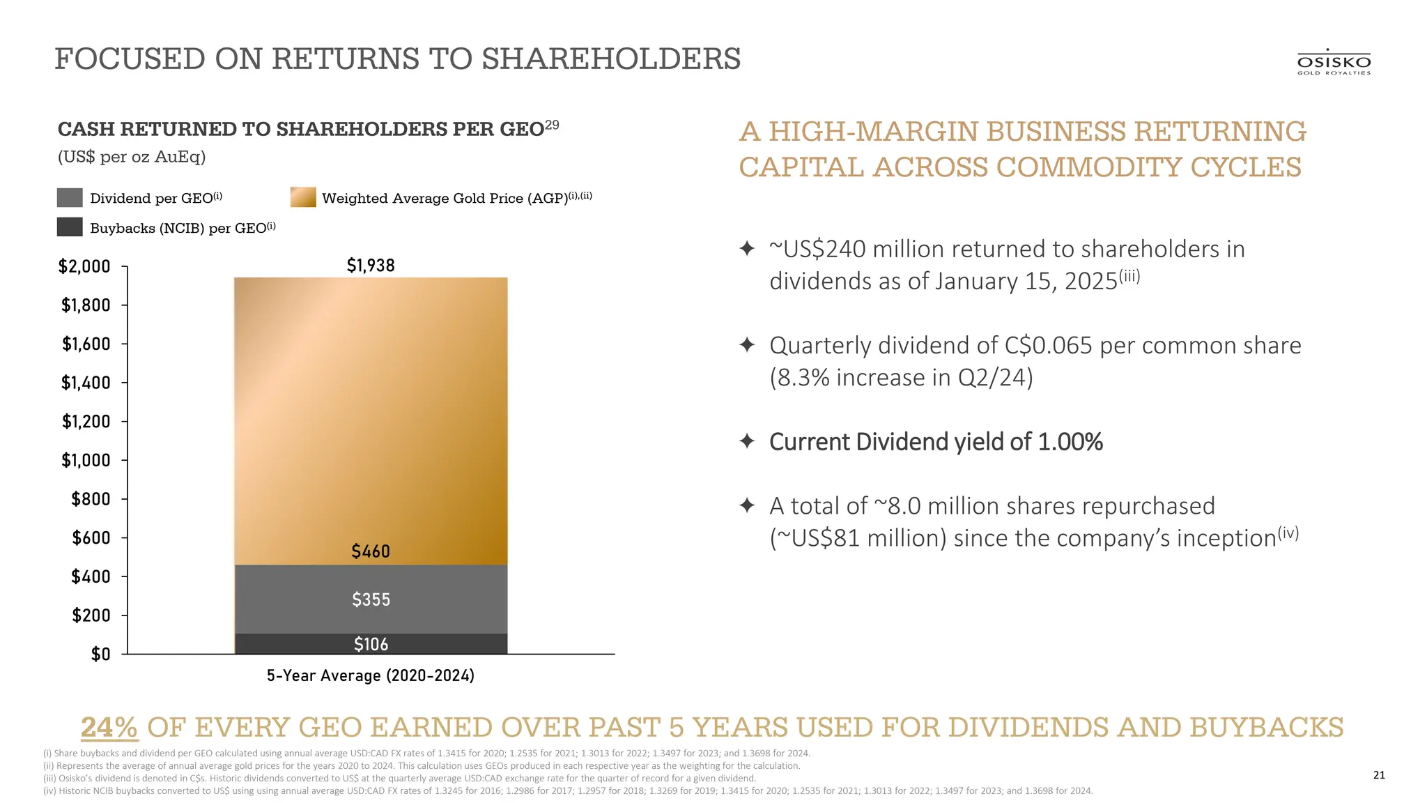 Osisko Gold Royalties Ltd - Corporate Presentation, March 2025 | PDF