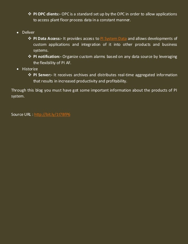 Osi Soft Pi System