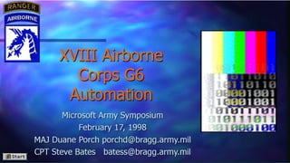 OSIsoft intros to USACE CIO at Microsoft Executive Briefing Center | PPT