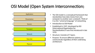 OSI(Open System Interconnection) &TCP IP | PPTX