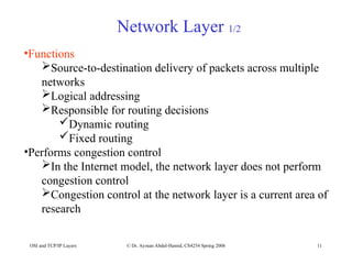 OSI_TCPIP_layers and differences between them | PPT