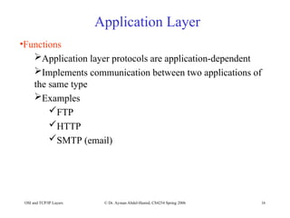 OSI_TCPIP_layers and differences between them | PPT