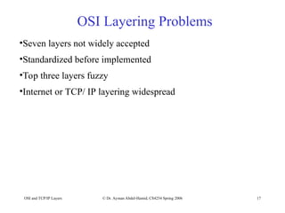 OSI_TCPIP_layers and differences between them | PPT