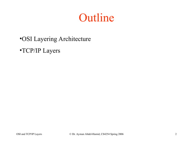 OSI_TCPIP_layers and differences between them | PPT