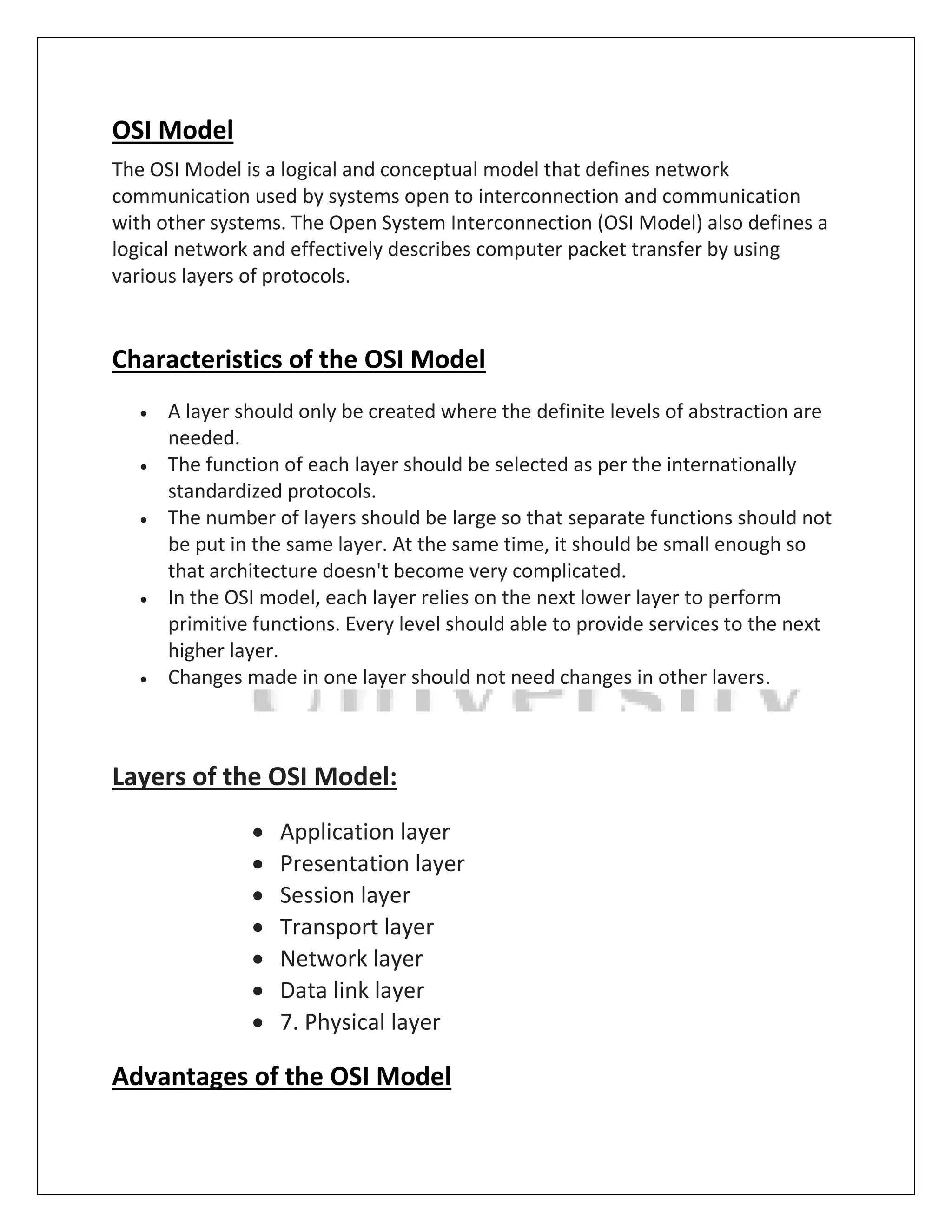 OSI & TCP/IP Model | PDF
