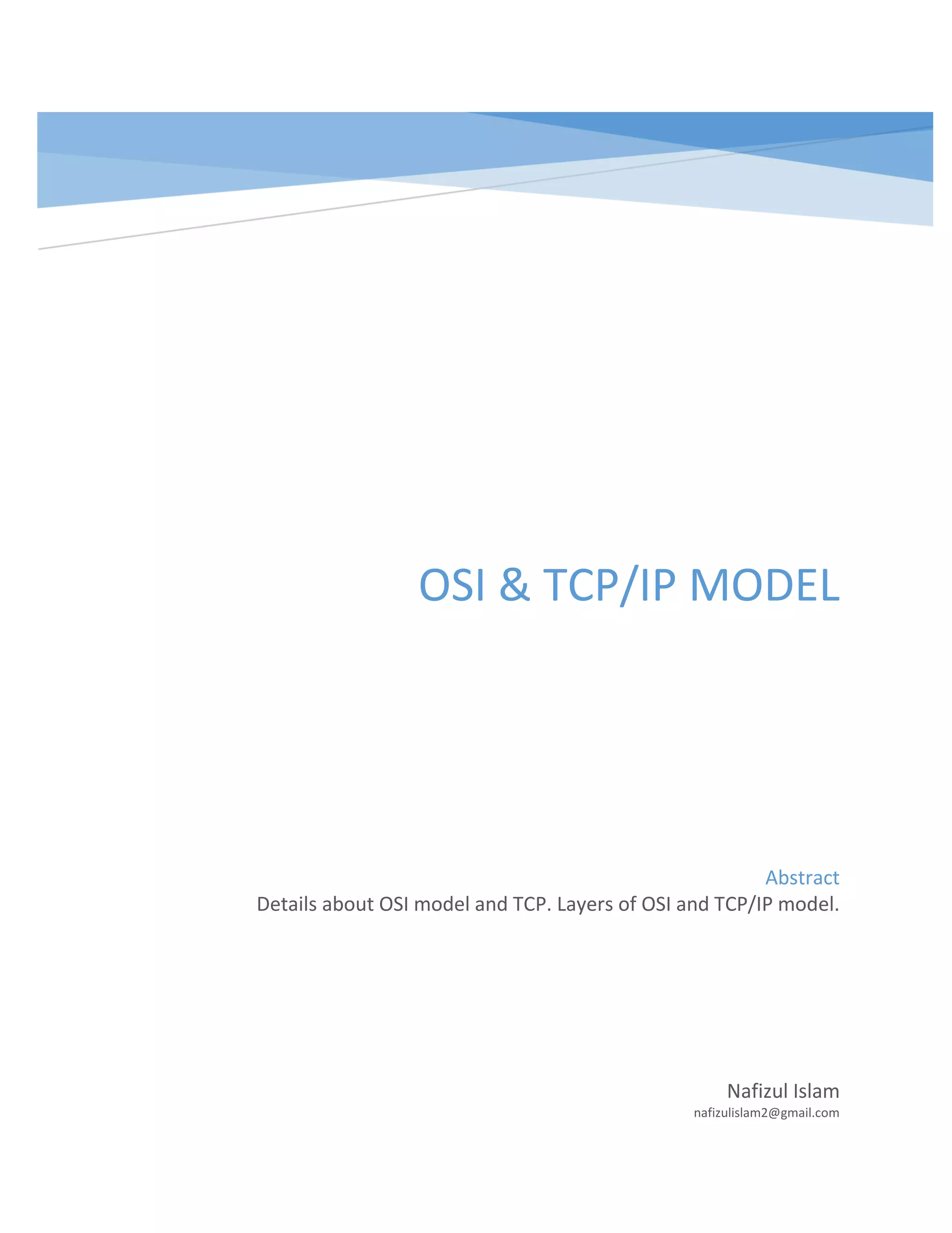 OSI & TCP model | PDF