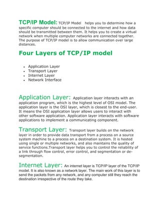 OSI & TCP model | PDF