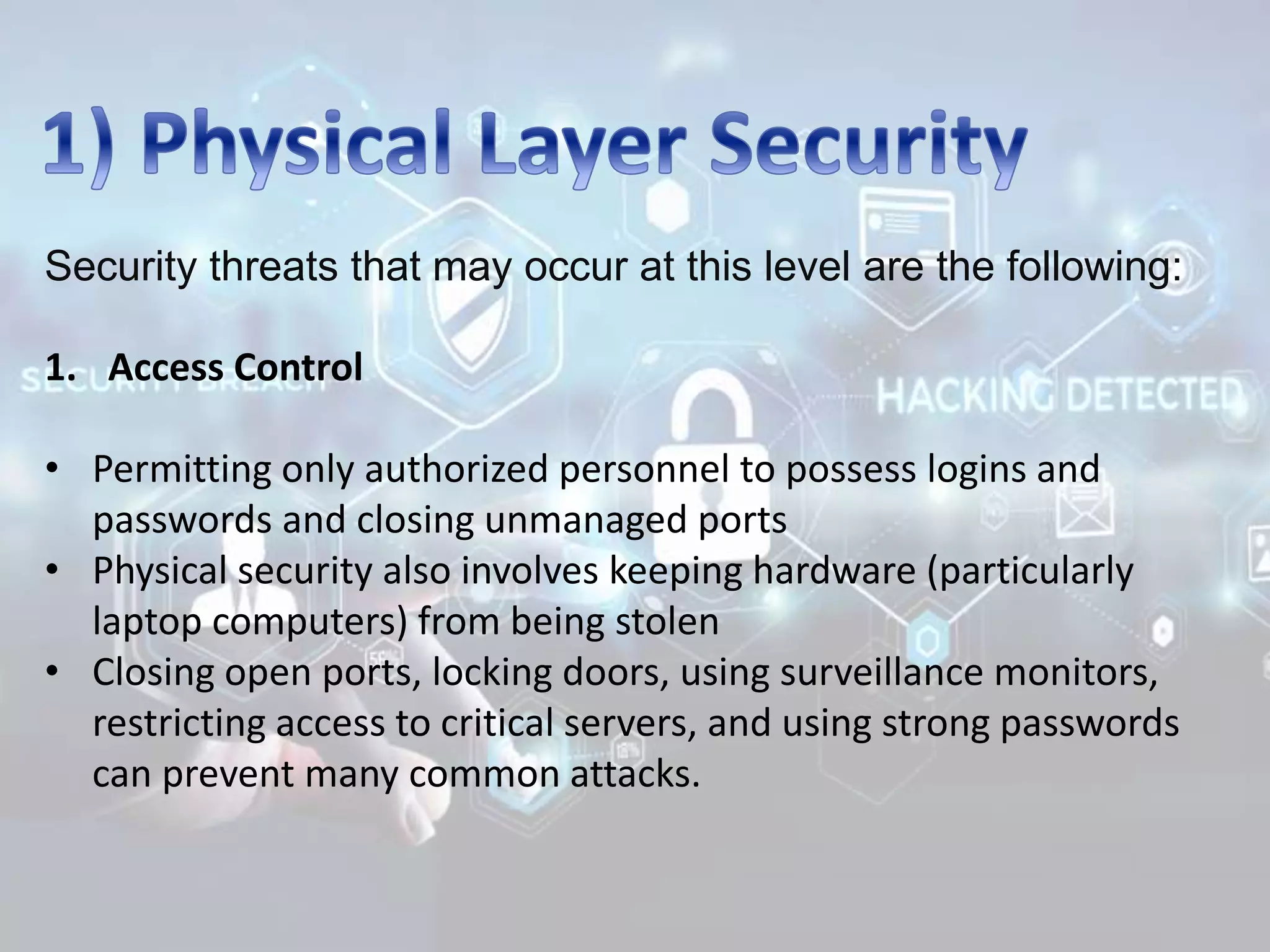 Security Threats at OSI layers | PPTX