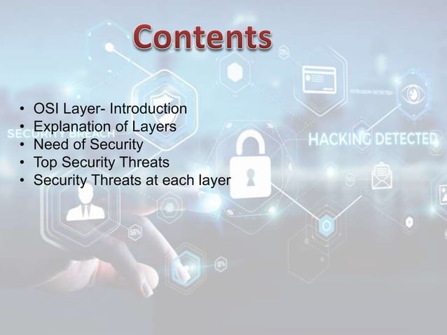 Security Threats At Osi Layers Pptx Computing Technology And Computing
