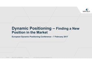 Dynamic Positioning – Finding a New Position in the Market | PPT