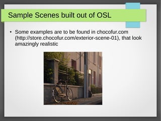 Open Shading Language (OSL) | PPT