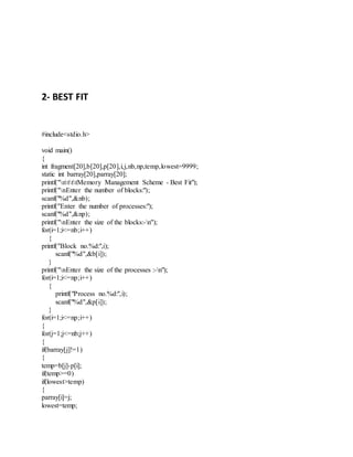 Operating system labs | DOCX