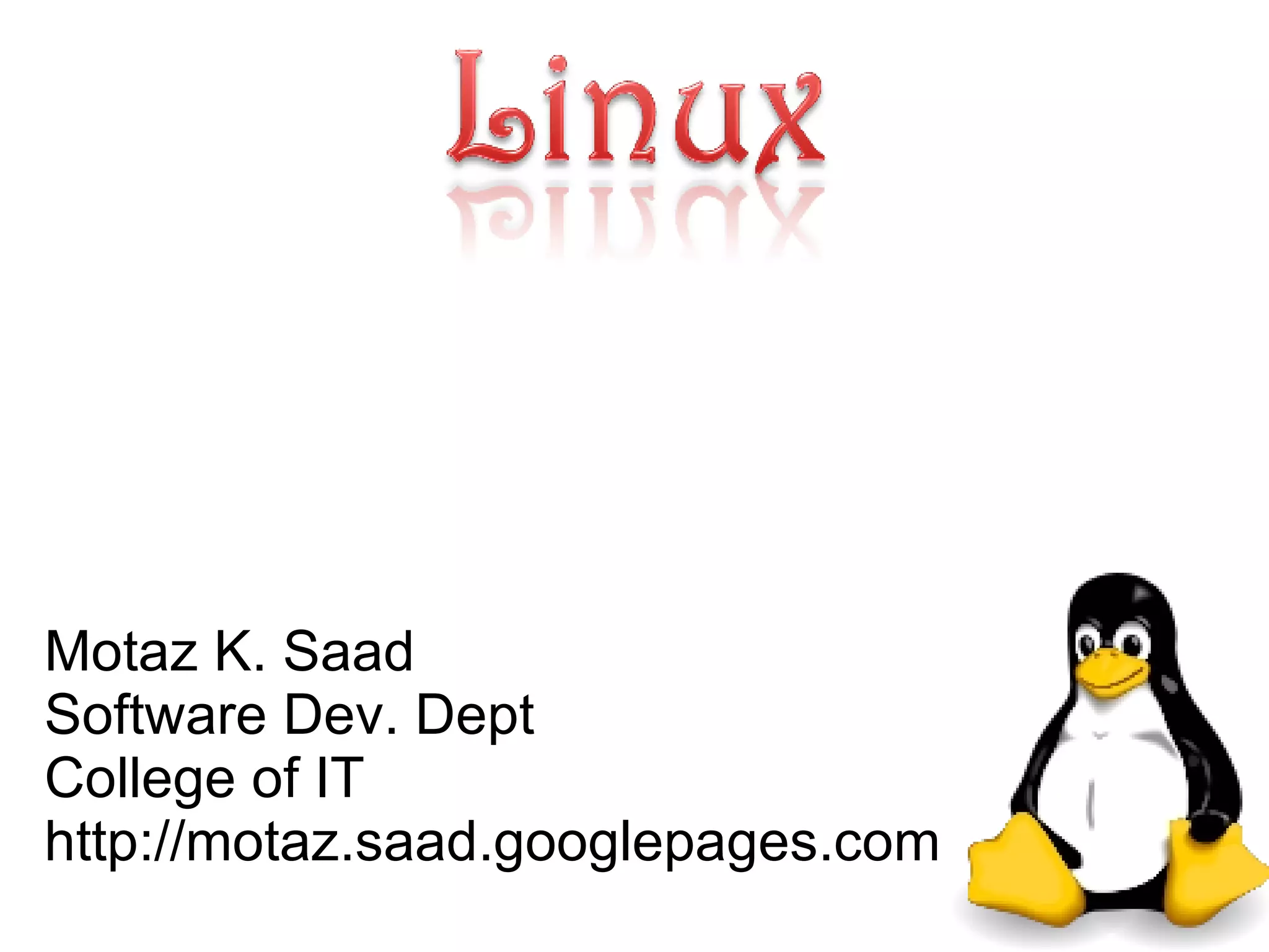 Os Lab Introduction To Linux Ppt Operating Systems Computer Software And Applications
