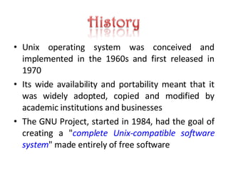 OS Lab: Introduction to Linux | PPT