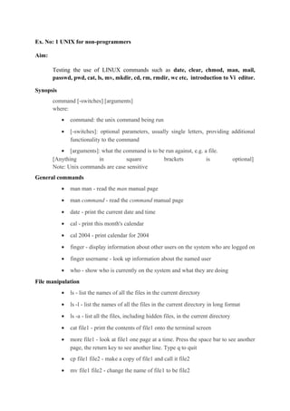 Os lab manual | DOC