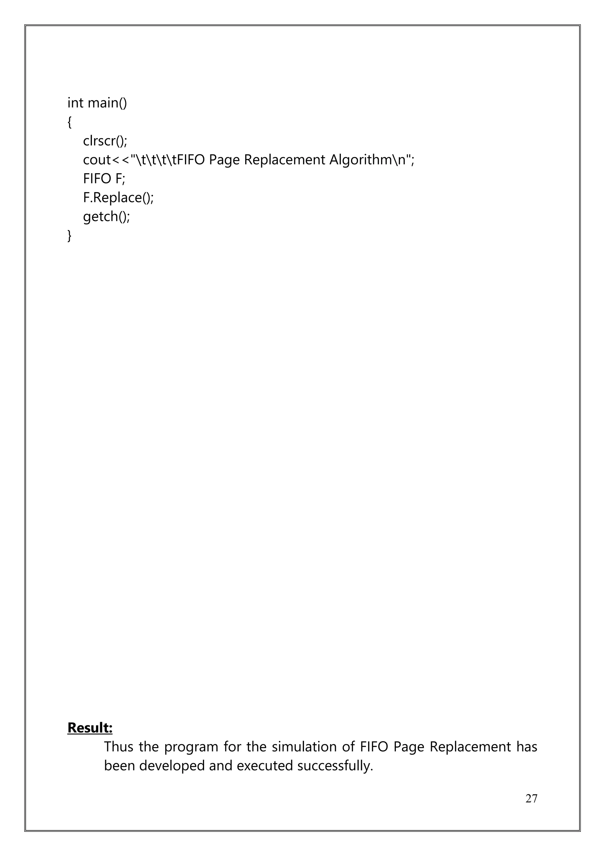 Operating System Lab Manual | PDF