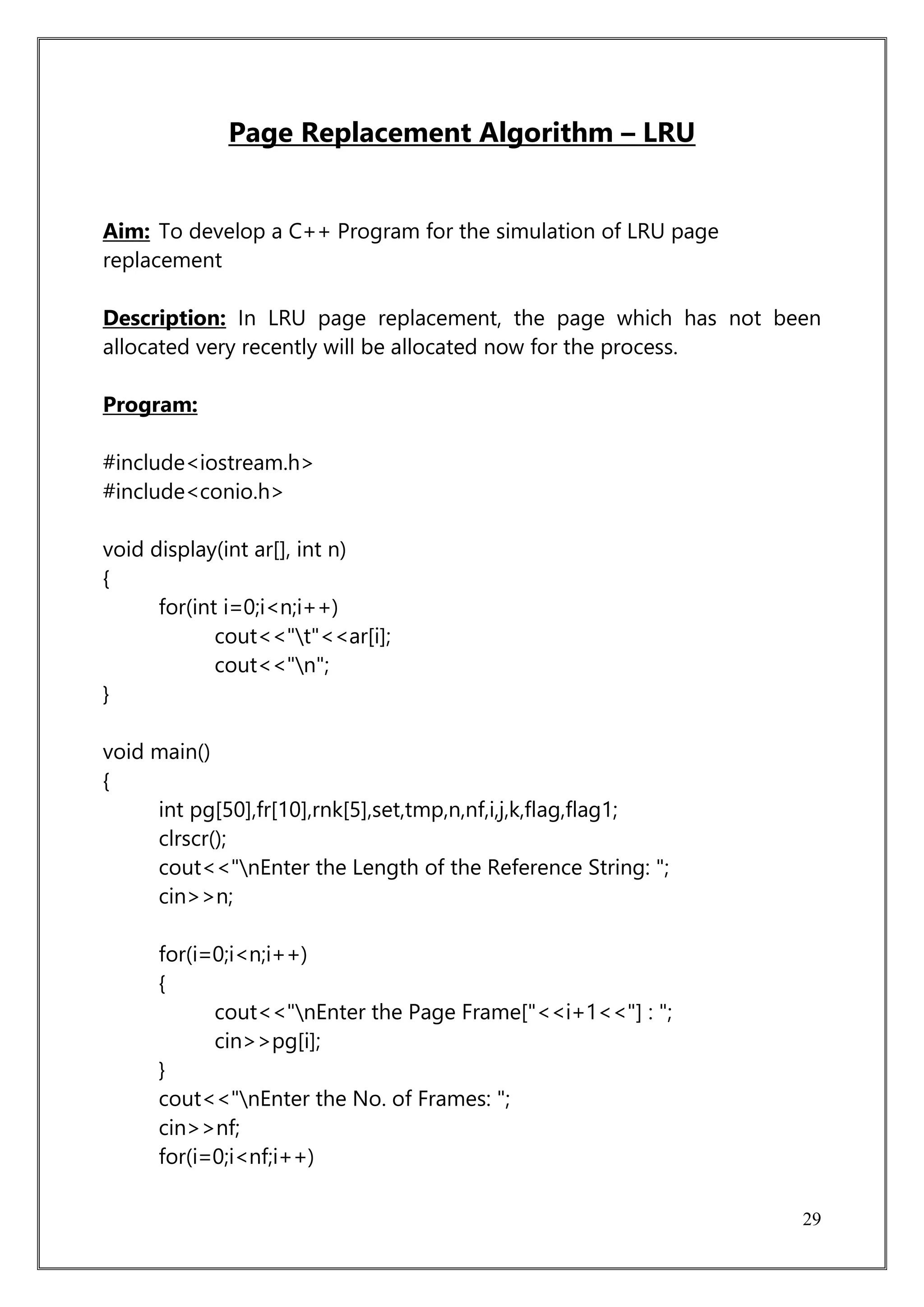 Operating System Lab Manual | PDF