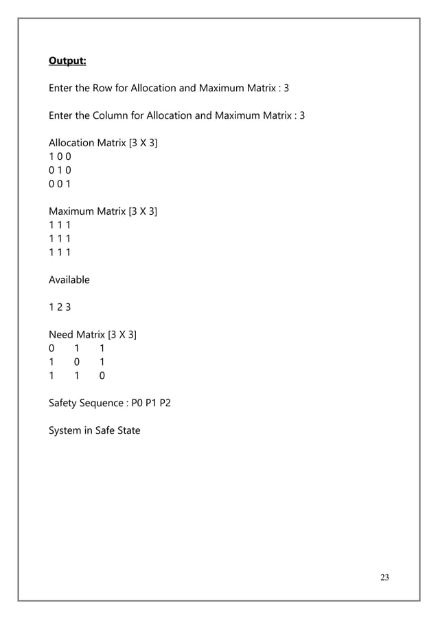 Operating System Lab Manual | PDF