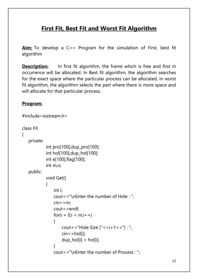 Operating System Lab Manual Pdf