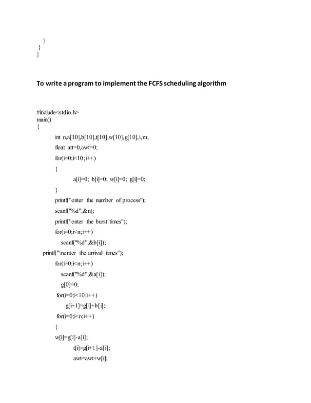 Os scheduling Algorithms | PDF