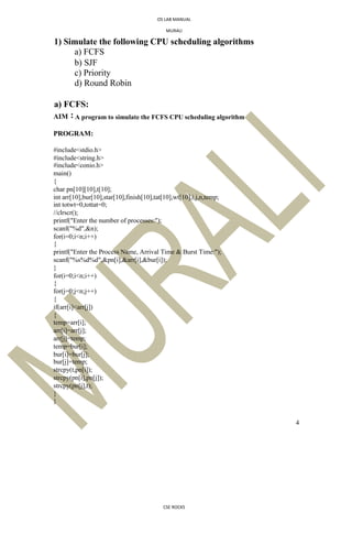 Os lab 1st mid | PDF | Operating Systems | Computer Software and Applications