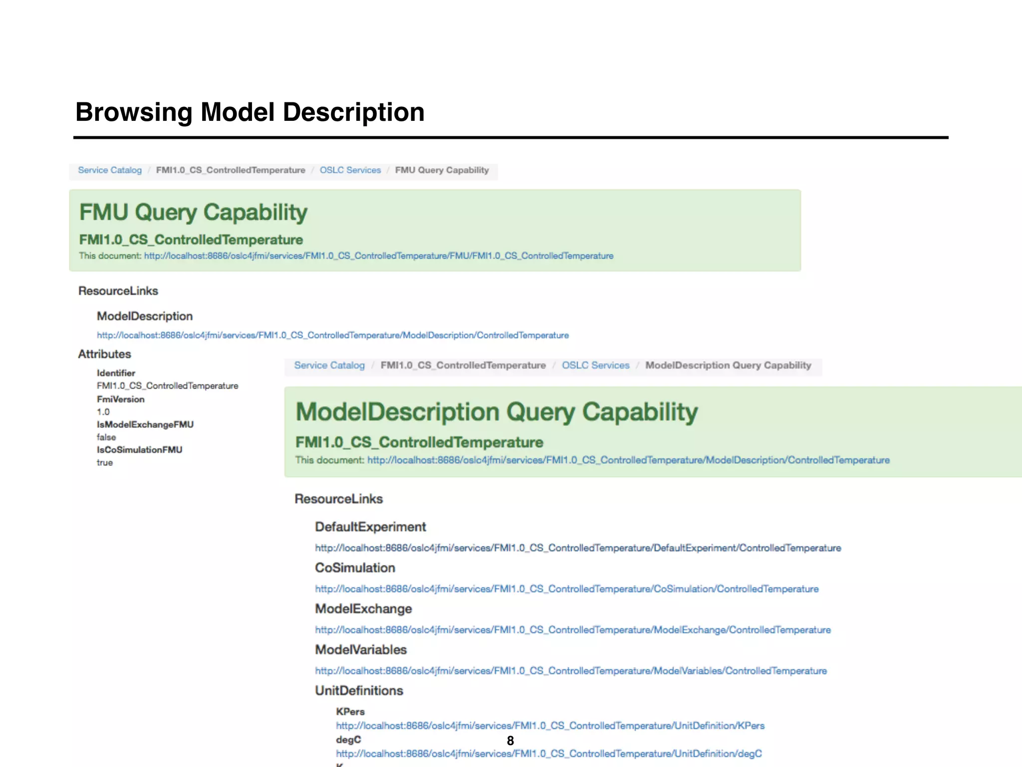 OSLC Adapter for Publishing Information on FMUs (Functional Mockup ...