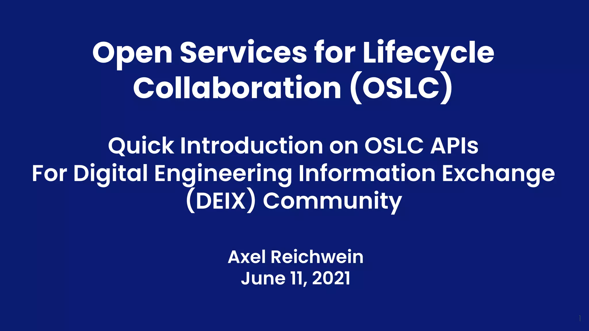 Introduction to Open Services for Lifecycle Collaboration (OSLC) | PDF | Databases | Computer ...