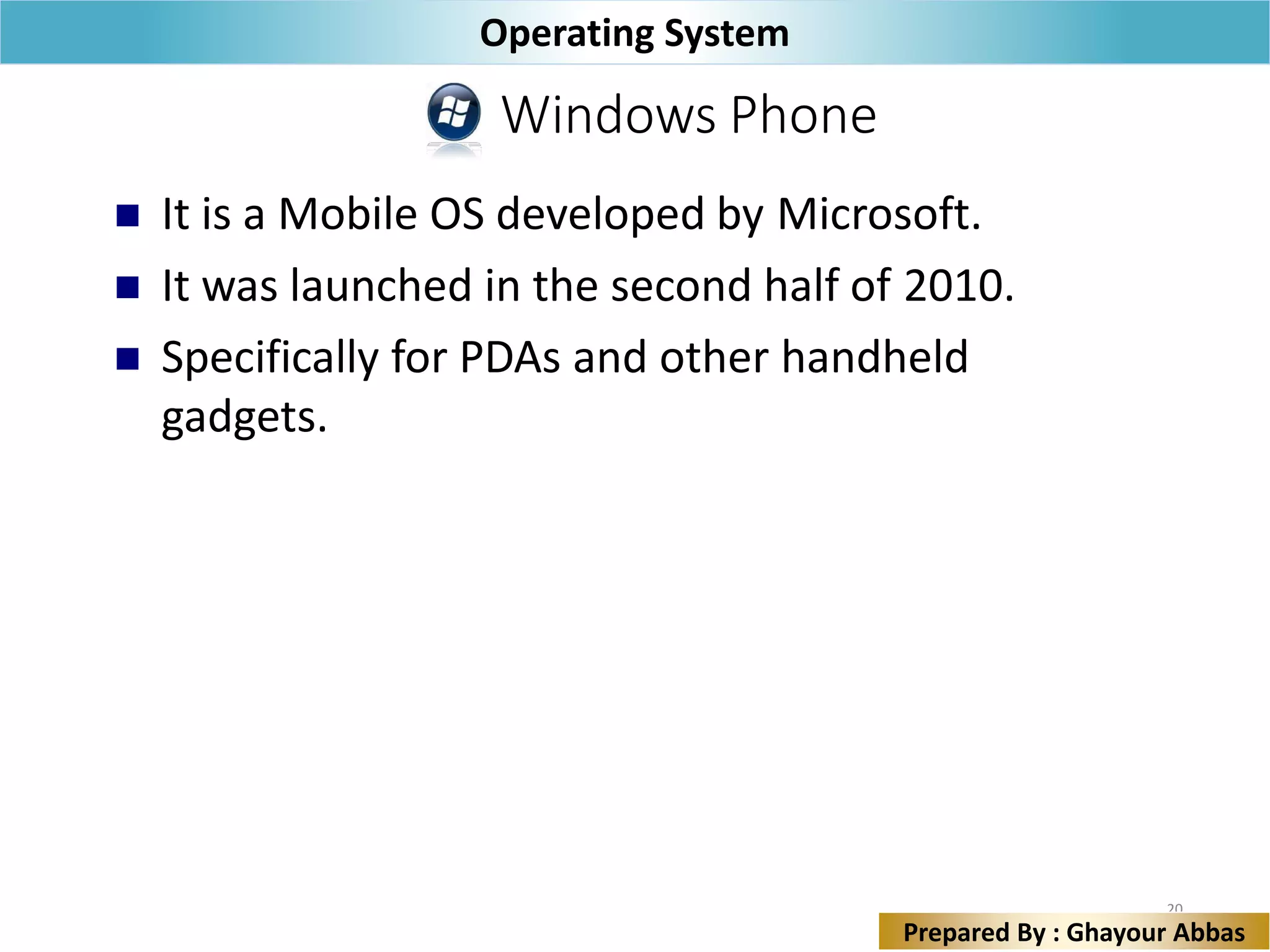 CSI-503 - 1. Introduction to Operating system | PPT