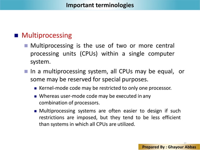 CSI-503 - 1. Introduction to Operating system | PPT