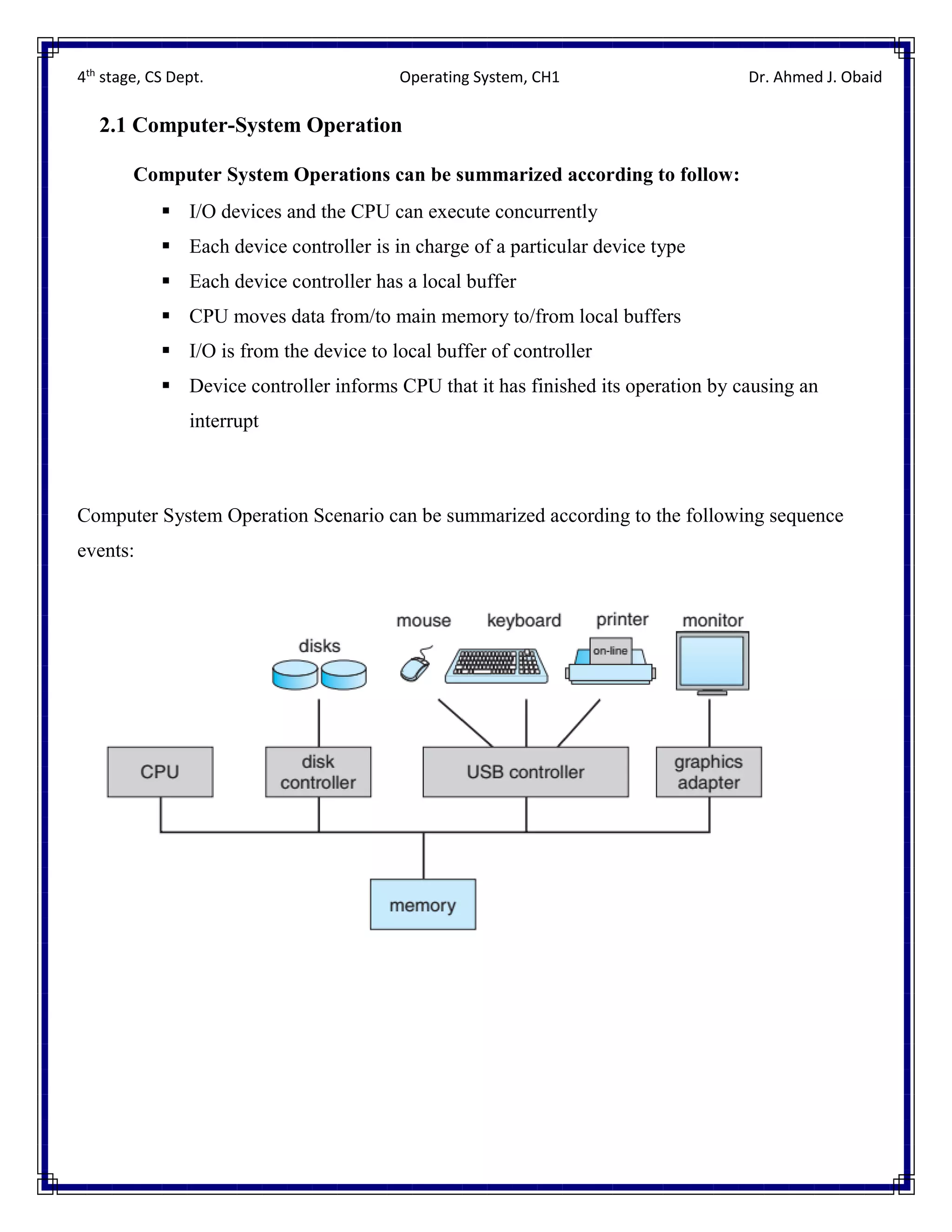 Operating System Lecture 2 | PDF
