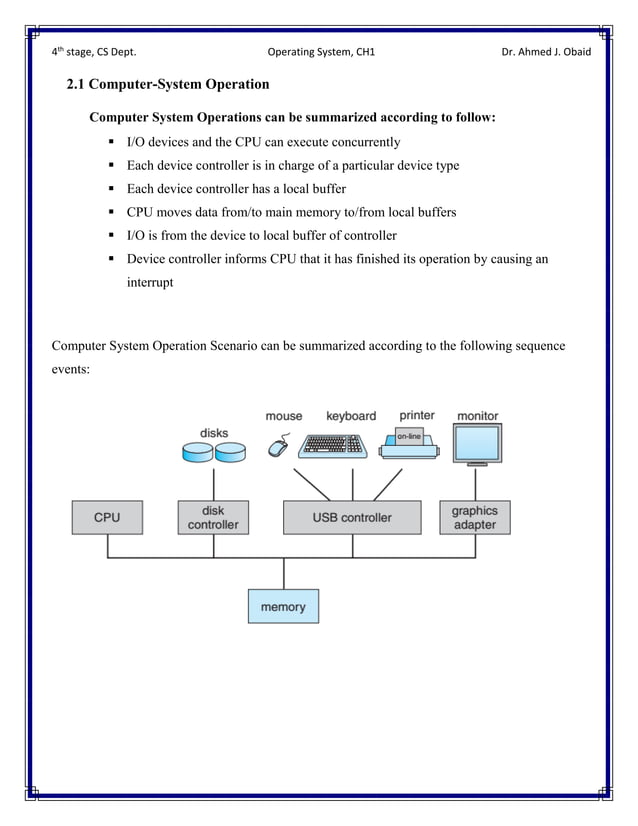 Operating System Lecture 2 | PDF