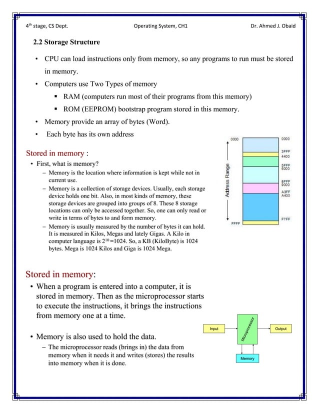 Operating System Lecture 2 | PDF