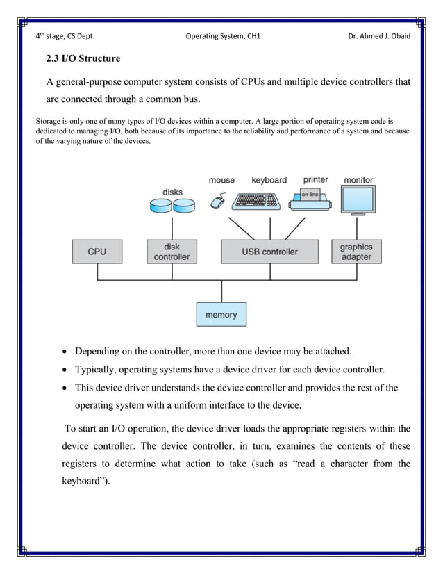 Operating System Lecture 2 | PDF
