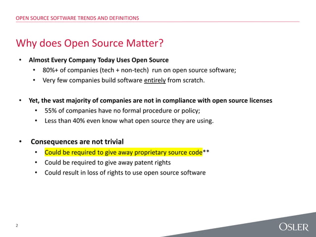 Open source software 101: Compliance and risk management | PDF ...