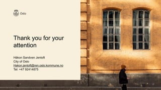 Håkon Jenthoft (City of Oslo, Norway) | PDF