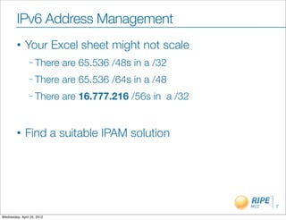 IPv6 Addressing Plan Fundamentals | PDF