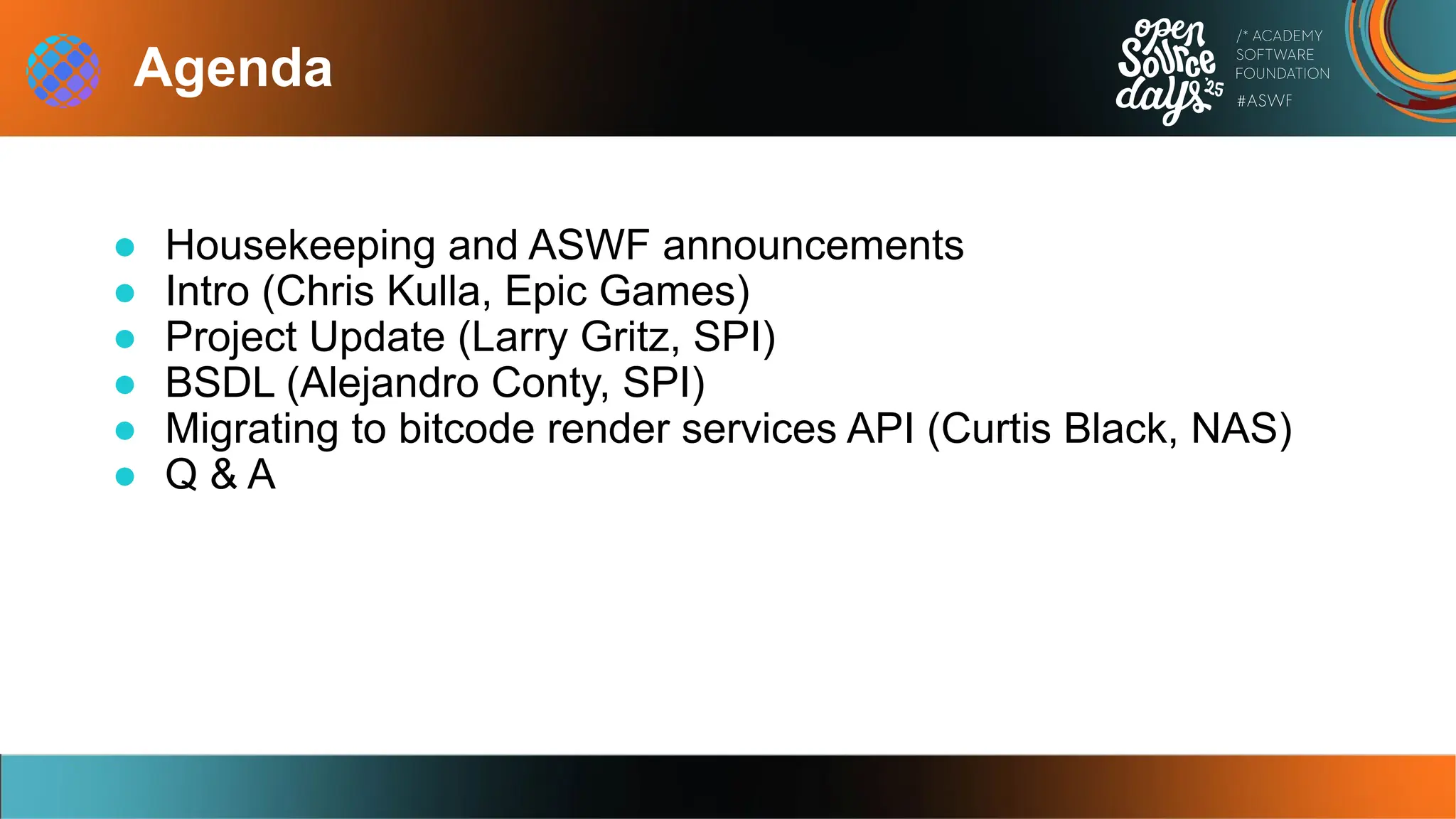 Open Shading Language Virtual Town Hall - August 2025 | PDF