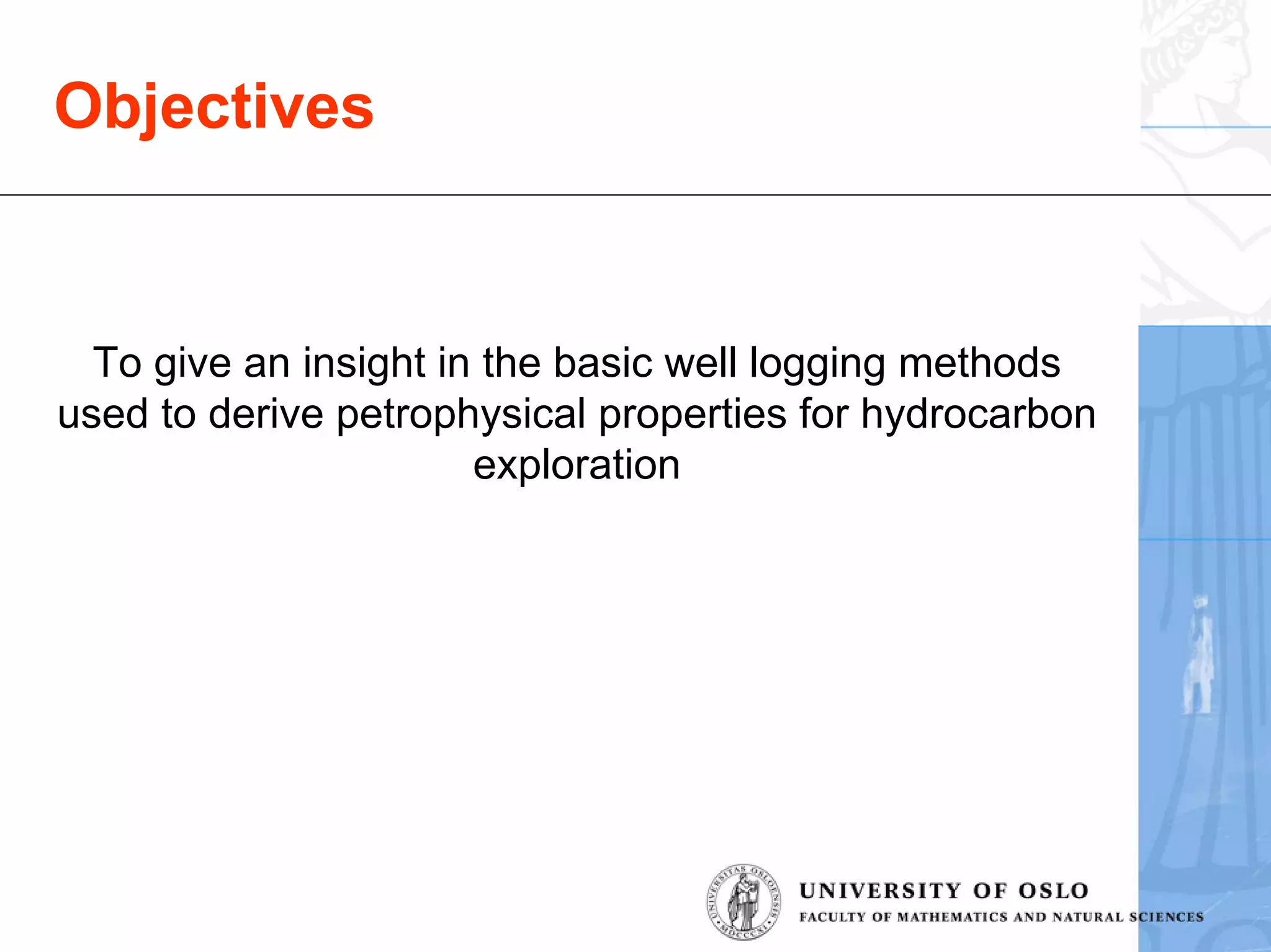 Oslo university basic well log analysis introduction | PDF