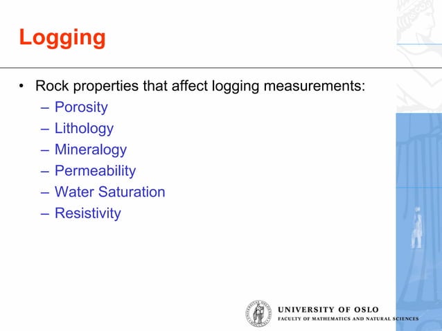 Oslo university basic well log analysis introduction | PDF