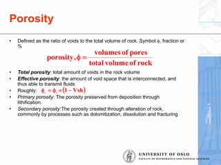 Oslo university basic well log analysis introduction | PDF