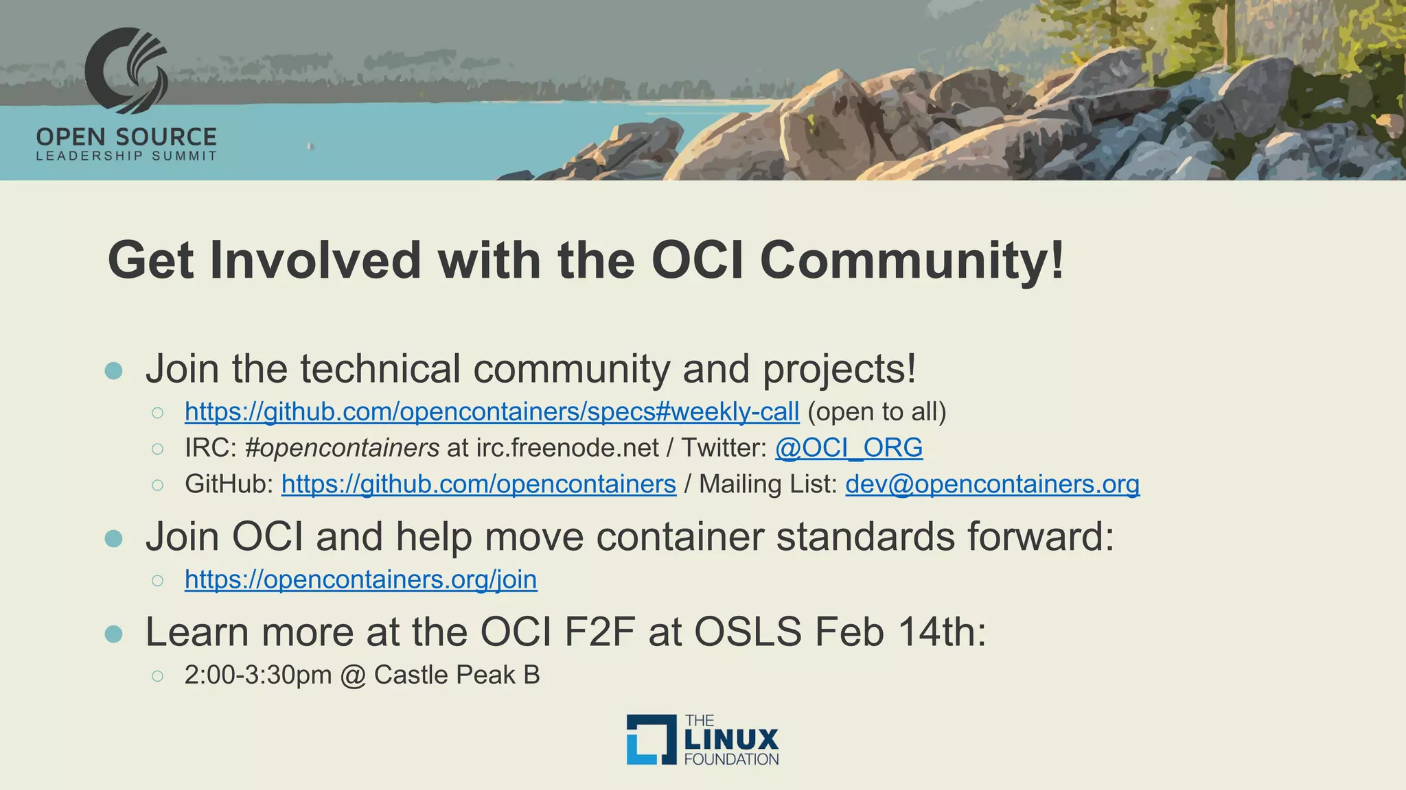 Open Container Initiative Update | PPT