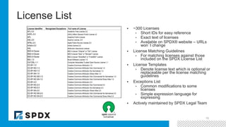 OpenChain, SPDX and FOSSology | PPT