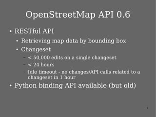 Oepn Street Map Batch edting via API | PDF