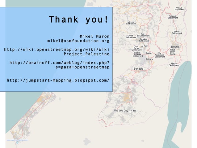 OpenStreetMap in Palestine | PPT