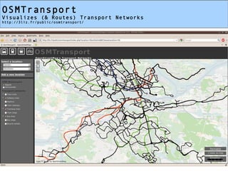OpenStreetMap and Transport | PDF | Rail Travel | Travel Type