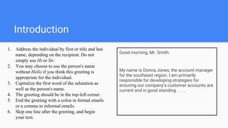how to write business emails and business letters | PPT