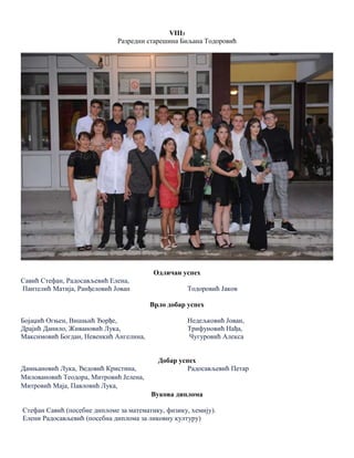 Maturanti OŠ "Nada Purić", generacija 2020/21. | PDF